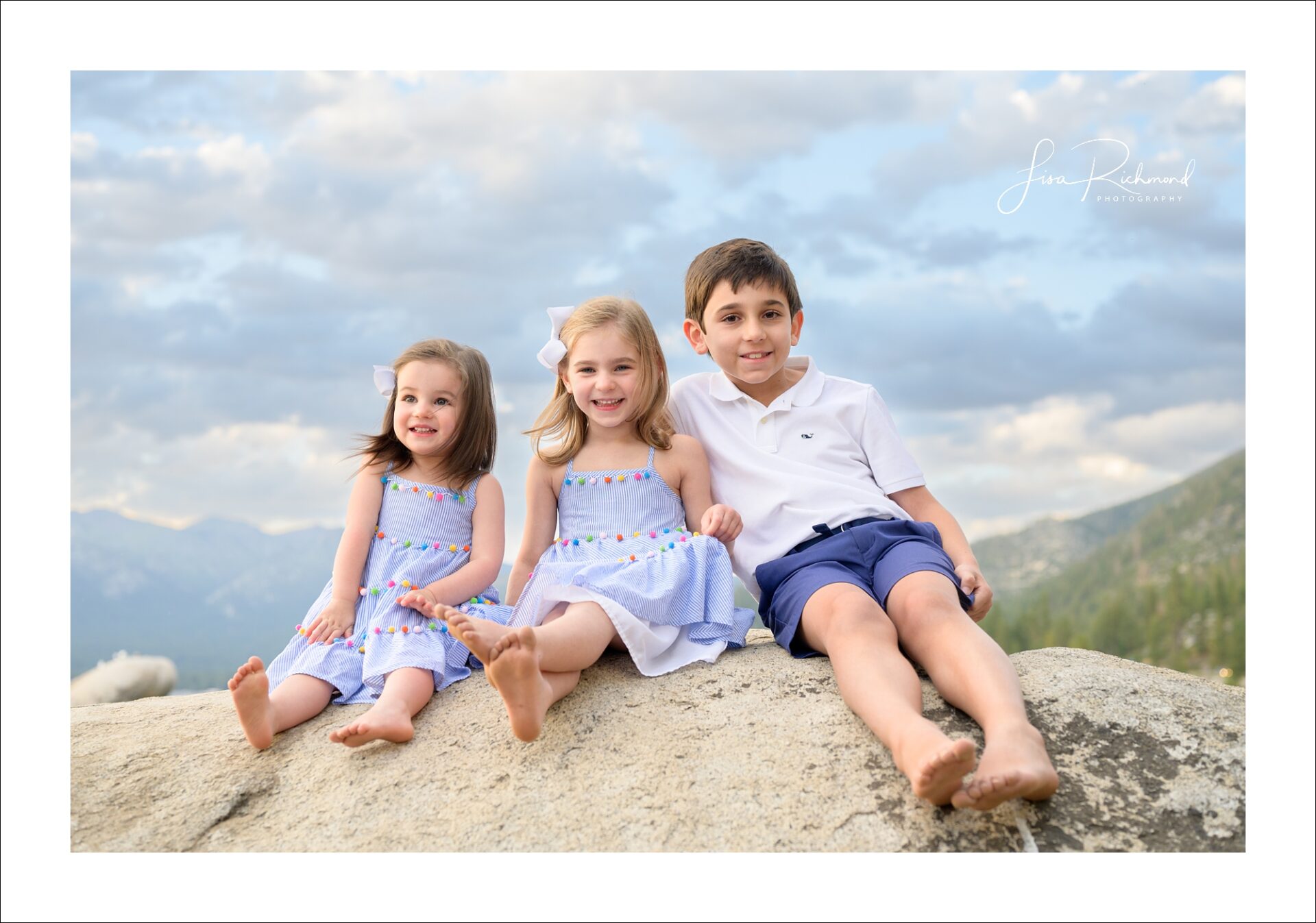 The Weinberger family at Sand Harbor · Lisa Richmond Photography Blog