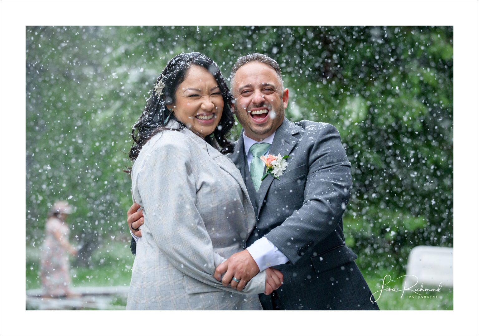 Evelyn and Derrick- it always snows on the dogwoods... · Lisa Richmond ...